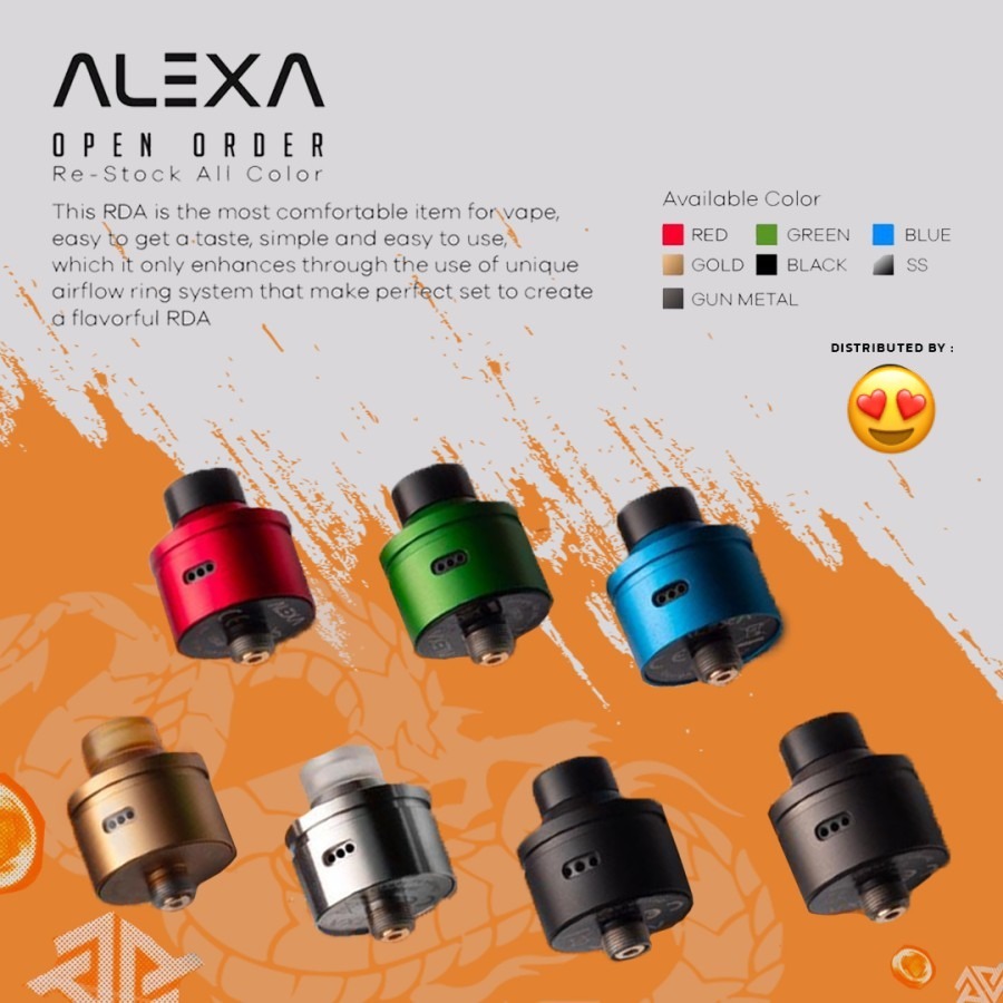 Jual ALEXA RDA 22M 100% ORIGINAL - RDA ALEXA X INHALE | Shopee Indonesia