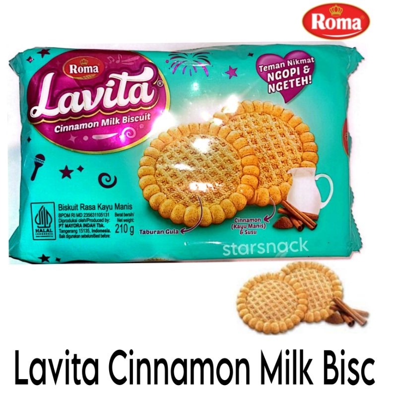 Jual Roma Lavita cinnamon biskuit kayu manis 210gr | Shopee Indonesia