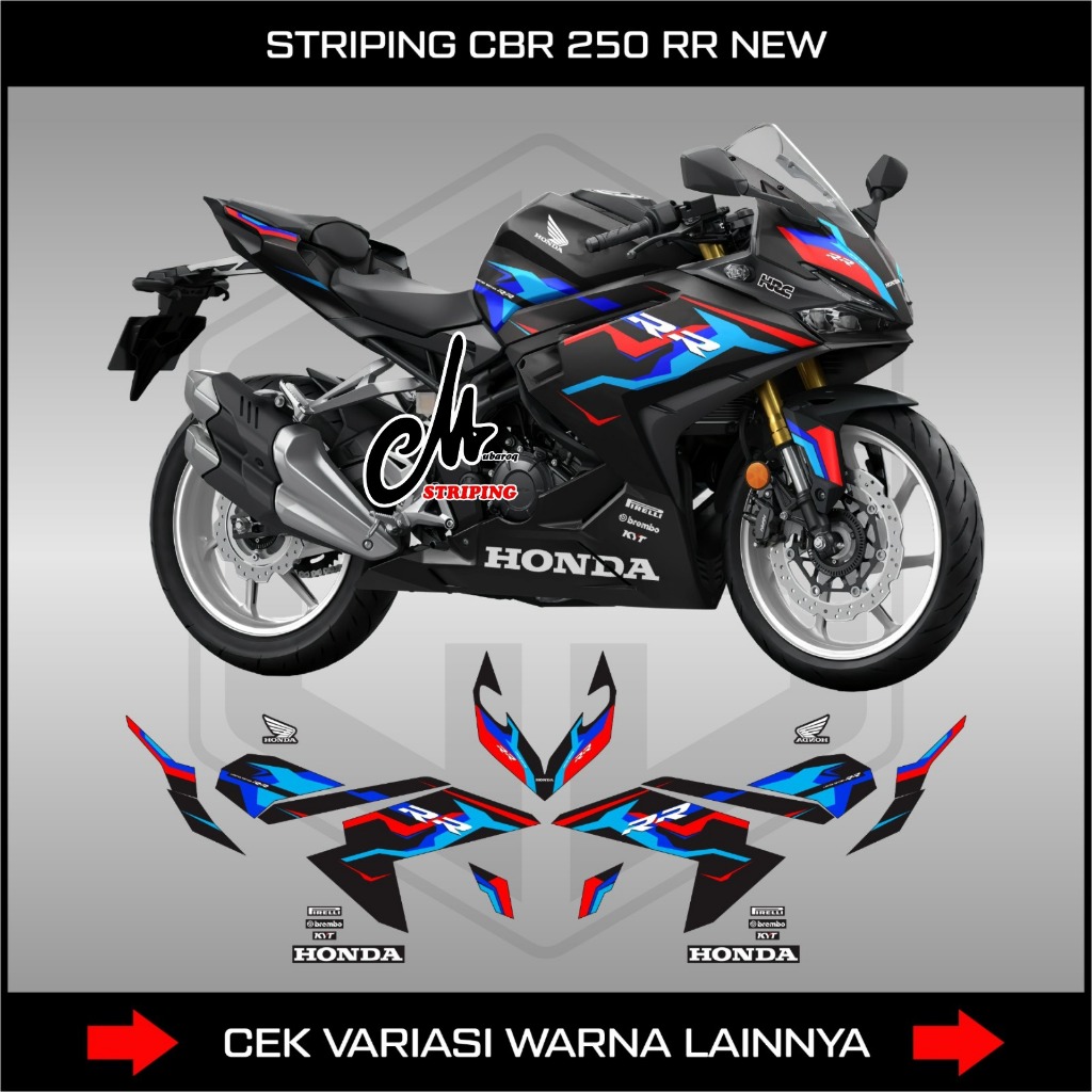 Jual STRIPING CBR250RR NEW K64N (2020 2024) EDISI BMW - STICKER DECAL ...