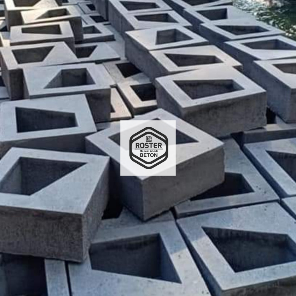 Jual Roster Beton Minimalis, Lubang Angin Rumah Motif Trapesium Ukuran ...