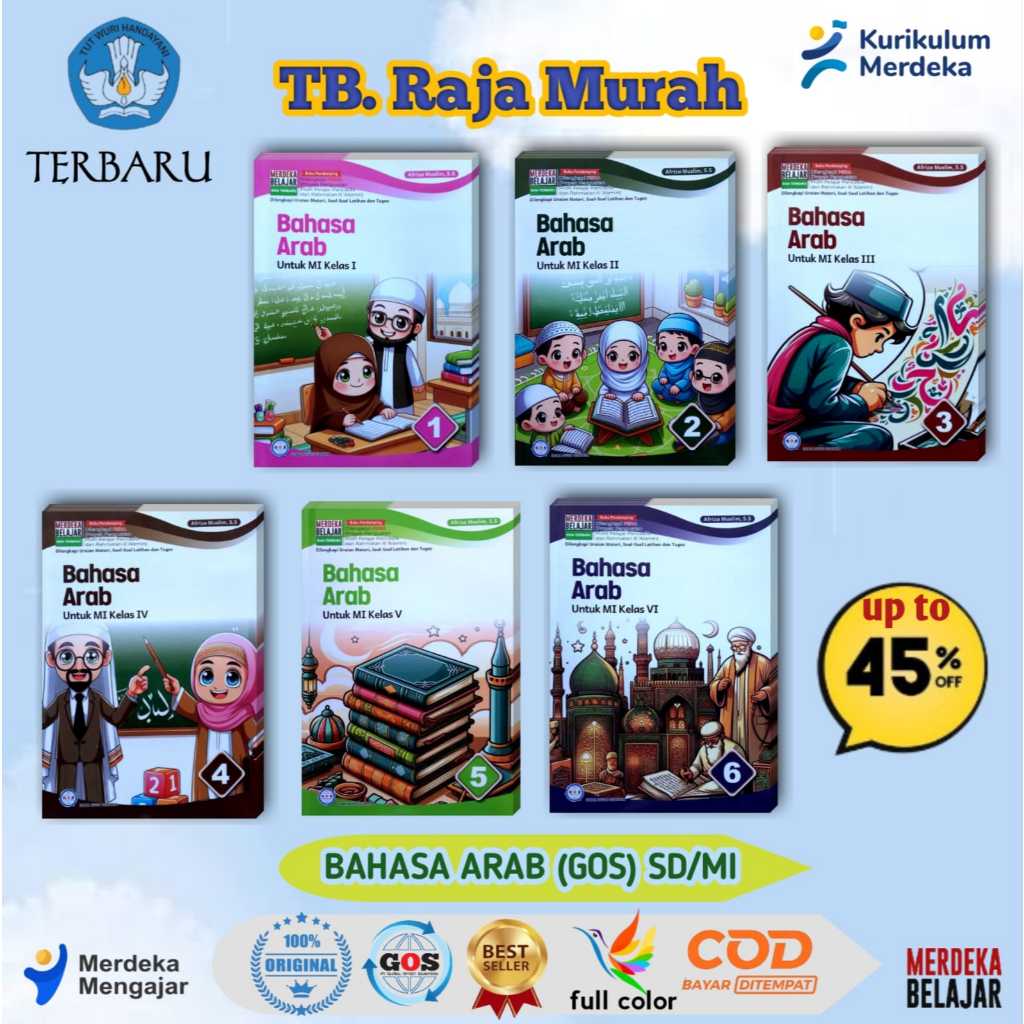 Jual Buku Siswa Pendamping BAHASA ARAB KMA - 450 (GOS) KELAS 1,2,3,4,5,6 SD/MI - Kurikulum ...