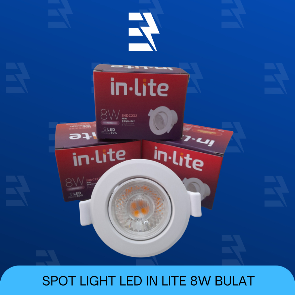 Jual LAMPU DOWNLIGHT / SPOT LIGHT LED IN LITE BULAT 8 WATT INDC232 ...