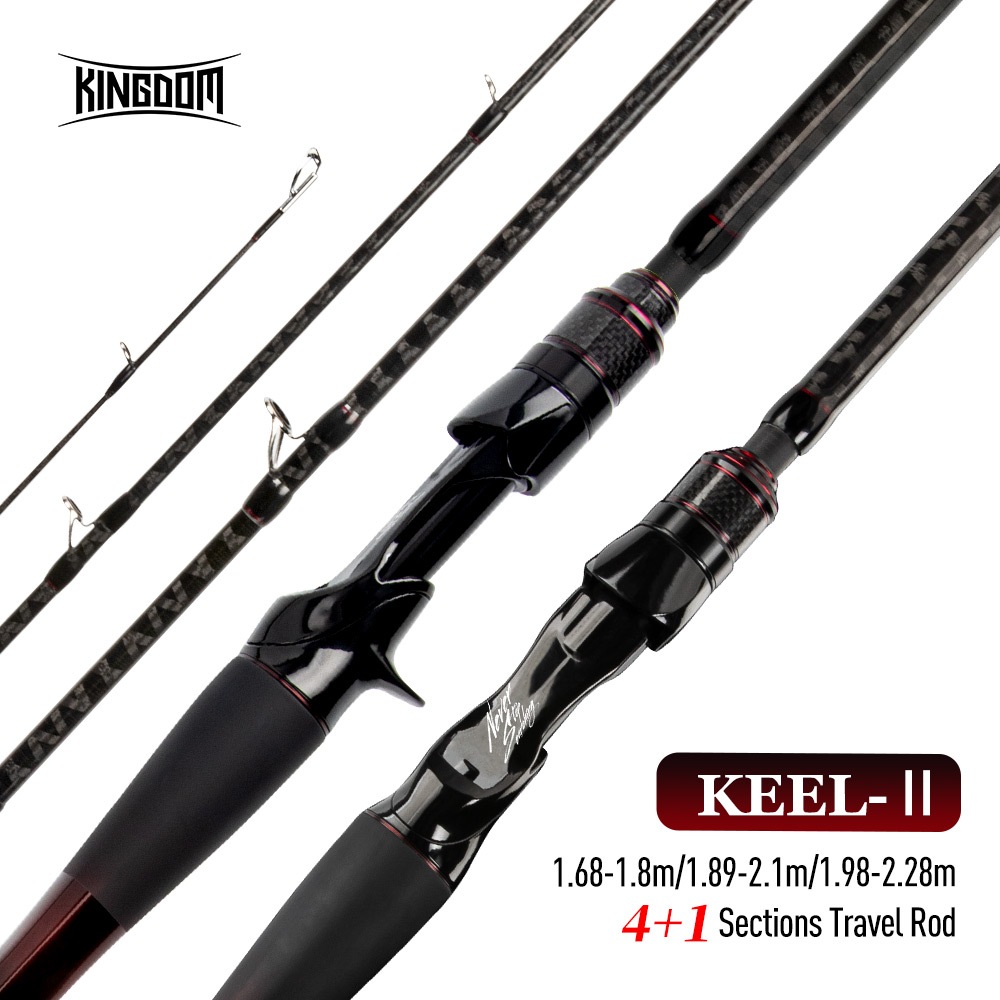 Jual Kingdom Keel-II Travel Fishing Rod Joran Pancing 4 + 1 Bagian Untuk Travel Trout Lures ...