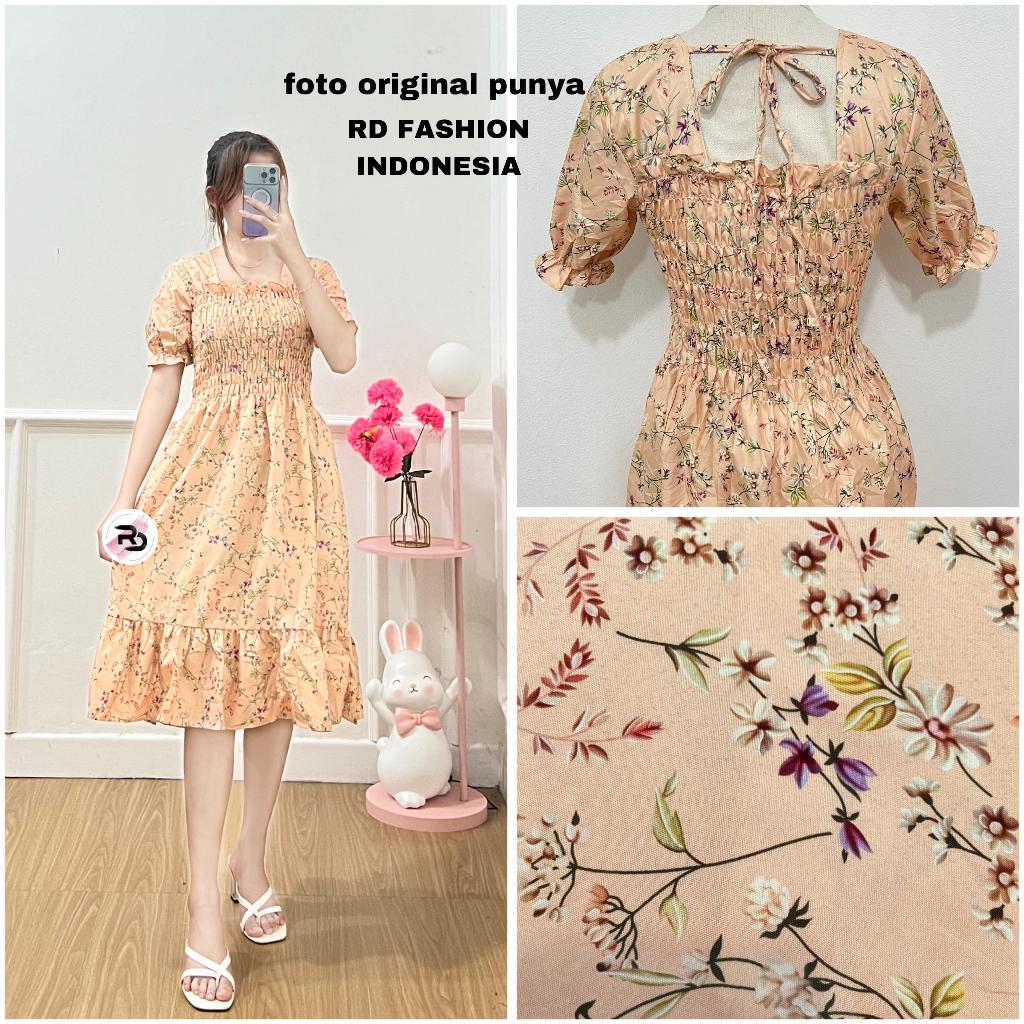 Jual RD FASHION - SMOCKED DRESS / Gaun musim panas kasual baru Lengan ...