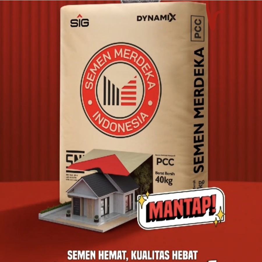 Jual SEMEN MERDEKA / SEMEN PCC 40KG (10 SAK) | Shopee Indonesia