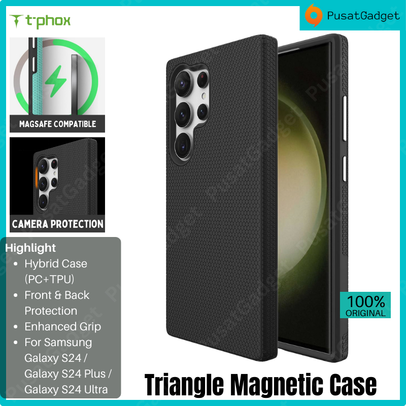 Jual Case Samsung Galaxy S24/Plus/Ultra T-PHOX Triangle Magnetic MagSafe Hybrid Casing | Shopee ...