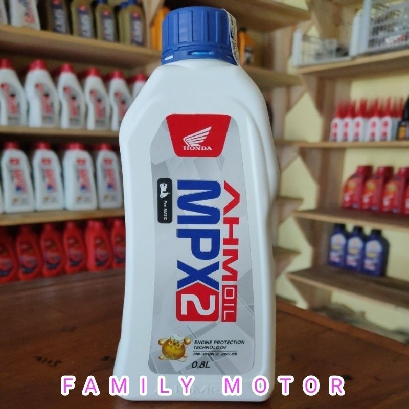 Jual OLI MPX 2 AHM 10W-30 800ML API SL, JASO MB-OLI MOTOR MATIC | Shopee Indonesia