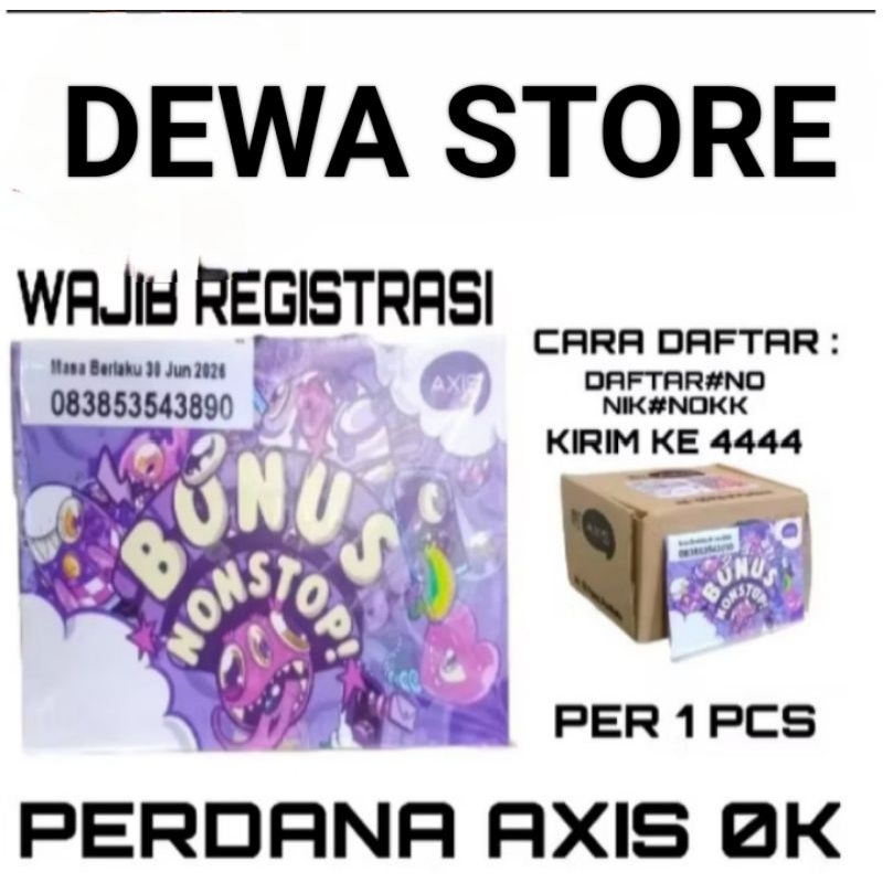 Jual Perdana Axis 0K Baru Segel Expired 2028 | Shopee Indonesia