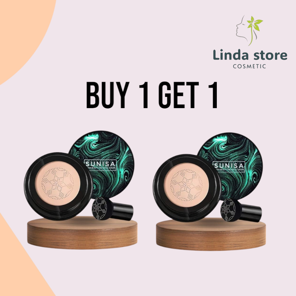 Jual (BELI 1 GRATIS 1) Sunisa Bedak Cushion Waterproof Full Covrage BB ...