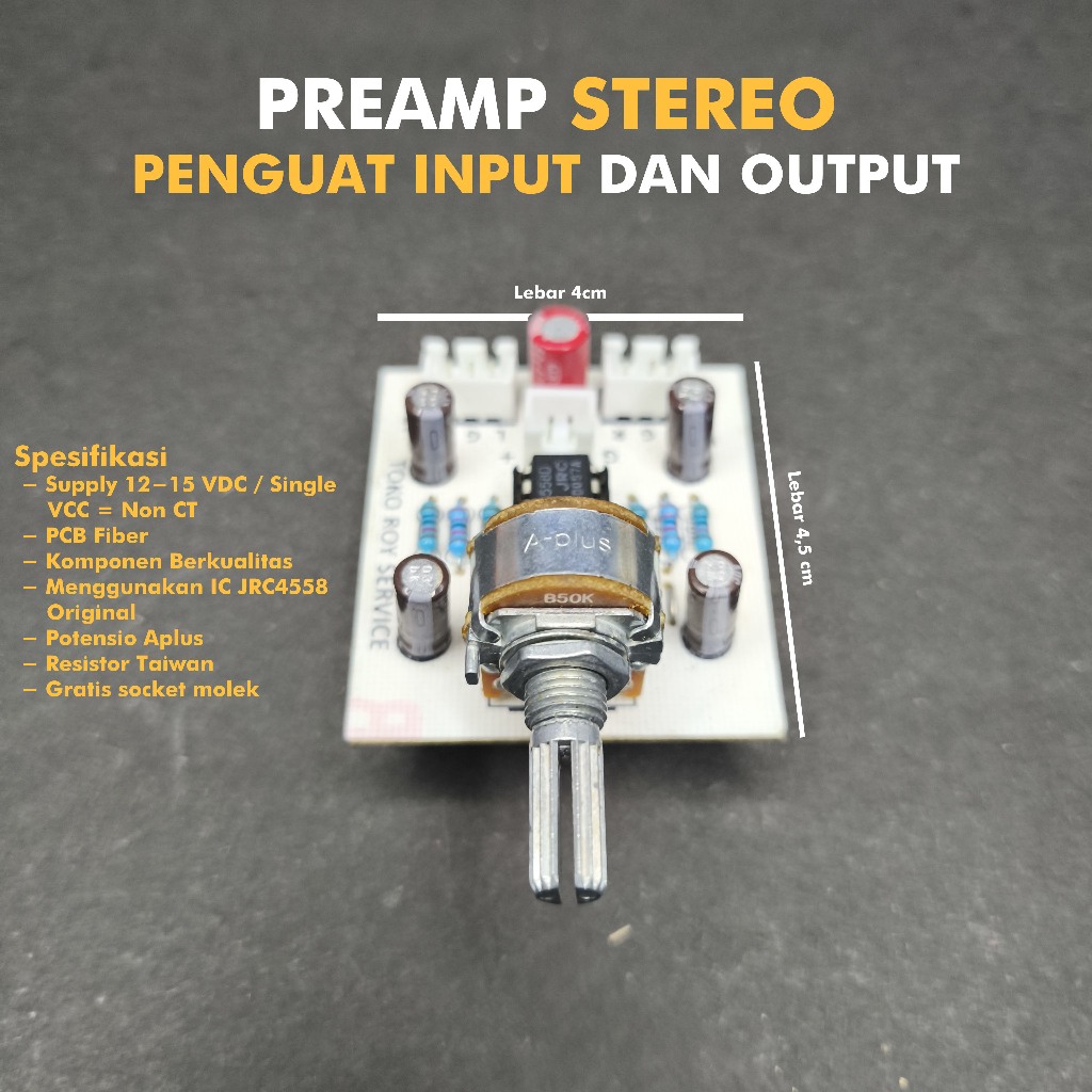 Jual PreAmp Stereo Penguat Inpu dan Output / Preamp Stereo | Shopee ...