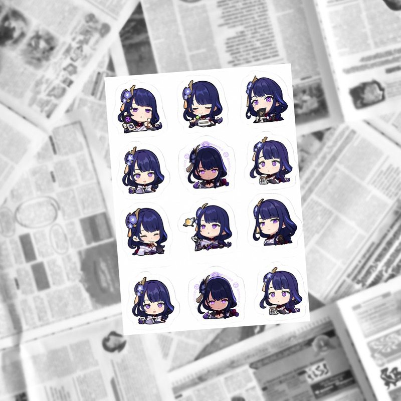 Jual Stiker Raiden Shogun Pack Genshin Impact | Shopee Indonesia