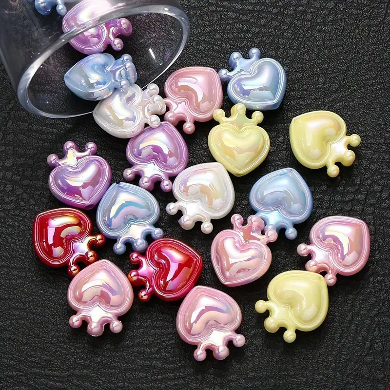 Jual (1Pcs) J485 Manik Luxury 3D Love Crown Mahkota UV | Shopee Indonesia