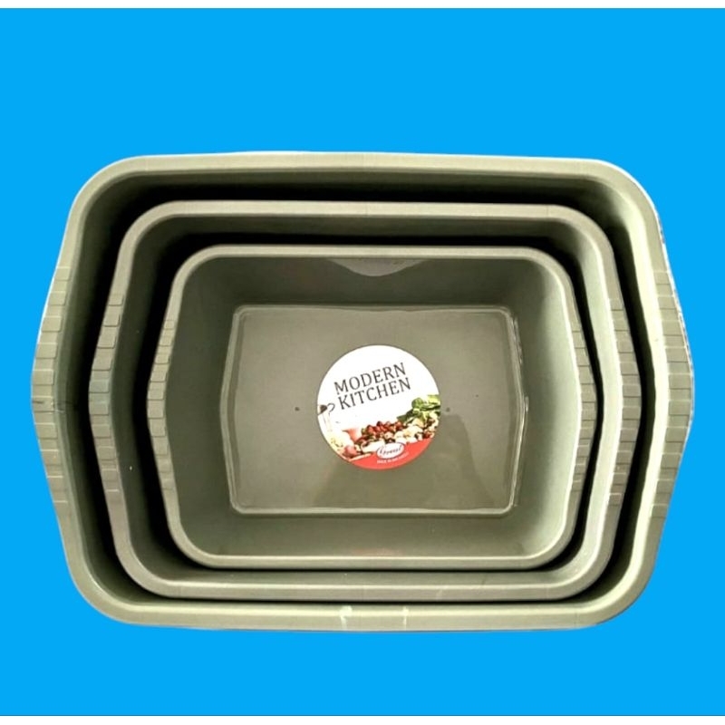 Jual bak tahu great plastik bak persegi 5 ukuran abu hijau | Shopee ...