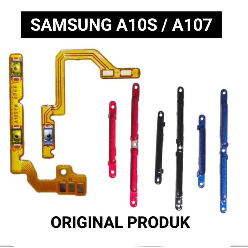 Jual SATU SET TOMBOL ON/ OF VOLUME+ FLEXIBEL SAMSUNG A10S/A107 ORIGINAL | Shopee Indonesia