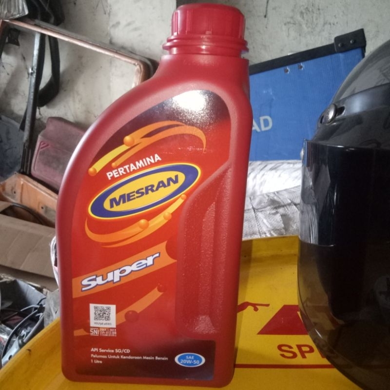 Jual Oli pertamina mesin Mesran Super SAE 20W-50 1Liter | Shopee Indonesia