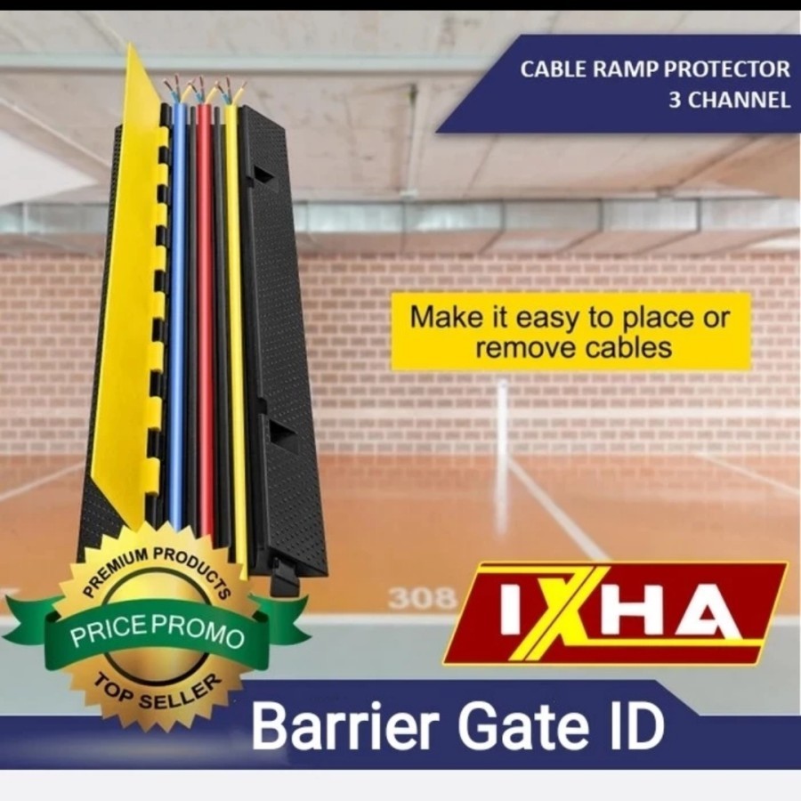 Jual Cable Ramp Protector Pelindung kabel 3 jalur line lobang kabel ...
