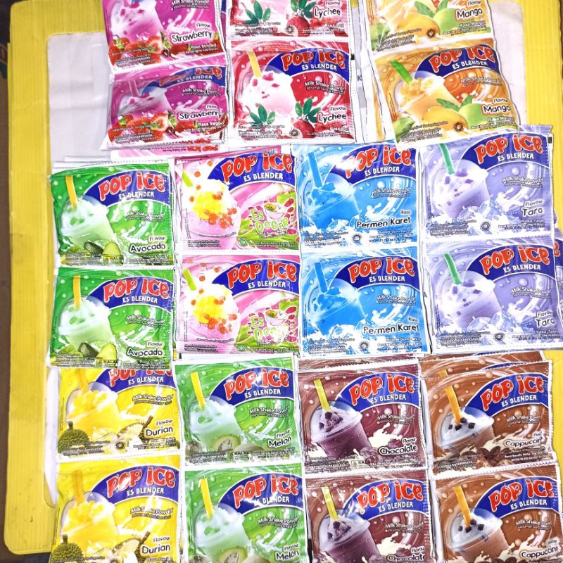 Jual POP ICE SACHET RENCENG ALL VARIANT Es Blender Renteng Minuman ...