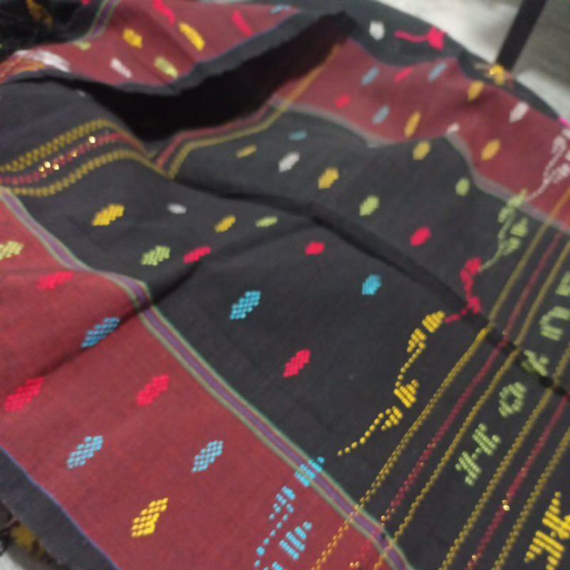 Jual Ulos Batak Toba Sadum hitam merah/maroon | Shopee Indonesia