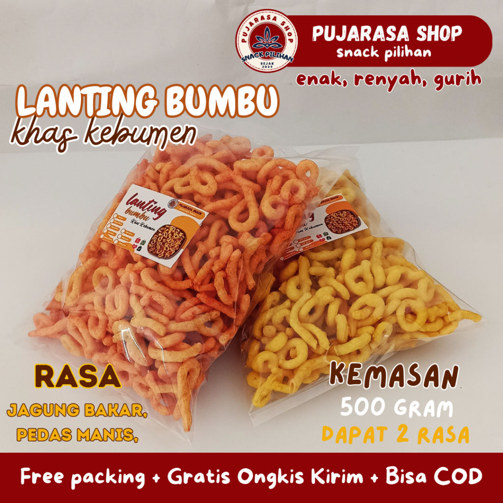 Jual MIX Klanting Lanting Singkong Bumbu Khas Kebumen Cemilan Enak ...