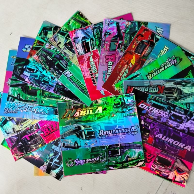 Jual STIKER TCI PEMBURU BASURI BUS MANIA STROBO MATA VIRAL BUS BASURI ...