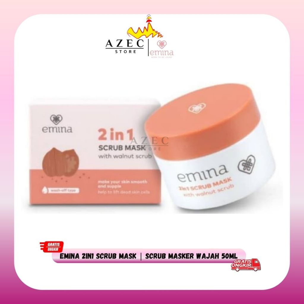 Jual Emina 2in1 Scrub Mask | Scrub Masker Wajah 50ML | Shopee Indonesia