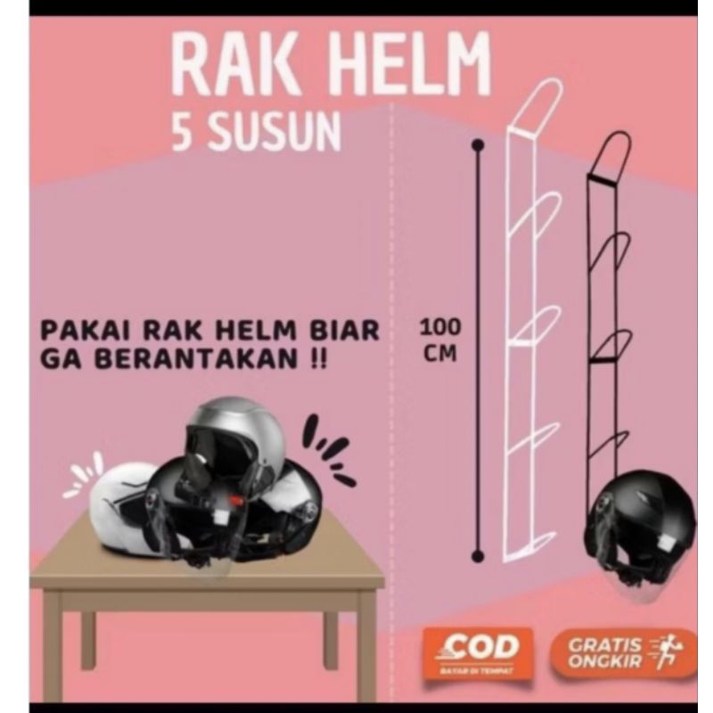 Jual RAK HELM PROMO / RAK HELM / RAK BESI / RAK HELM BESI / GANTUNGAN ...