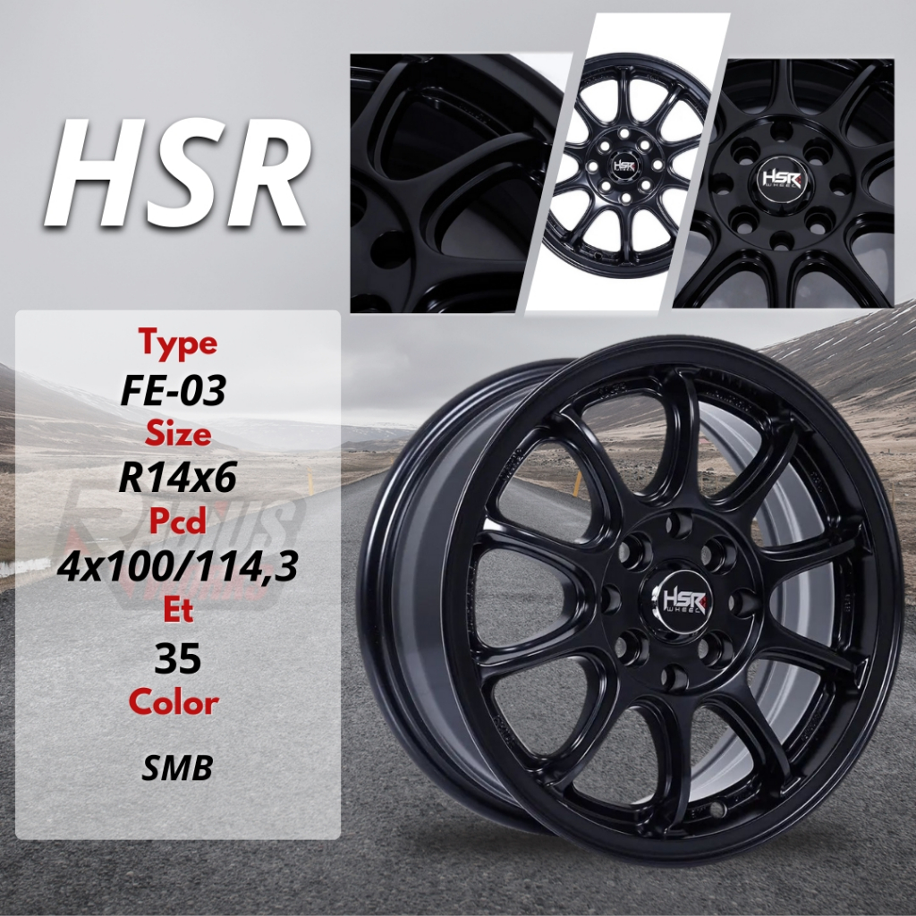 Jual Velg mobil hsr fe 03 ring 14 pcd 4x100& 4x114,3 untuk airEV agya sigra avanza atoz karimun ...