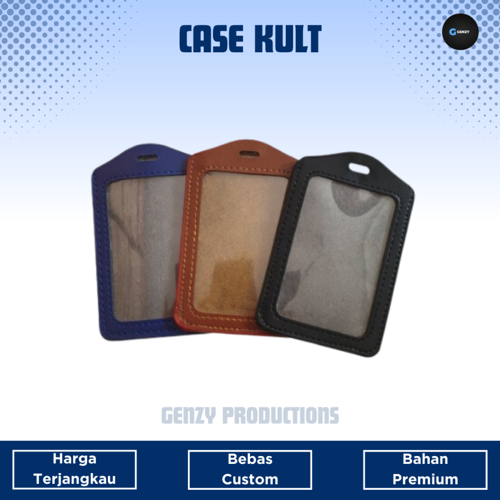 Jual Case ID Card Kulit / Frame Casing Tempat ID Card Holder Kulit ...