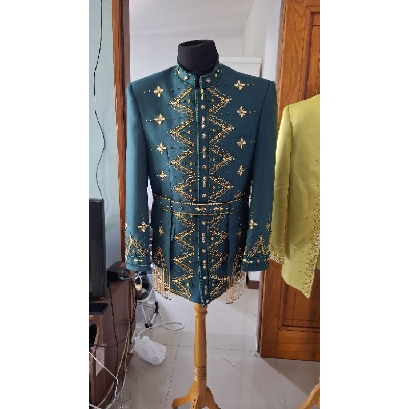 Jual BAJU BESKAP MODERN AB WOOL MODEL SUNDA SABUK SETELAH PRIA BAJU ...