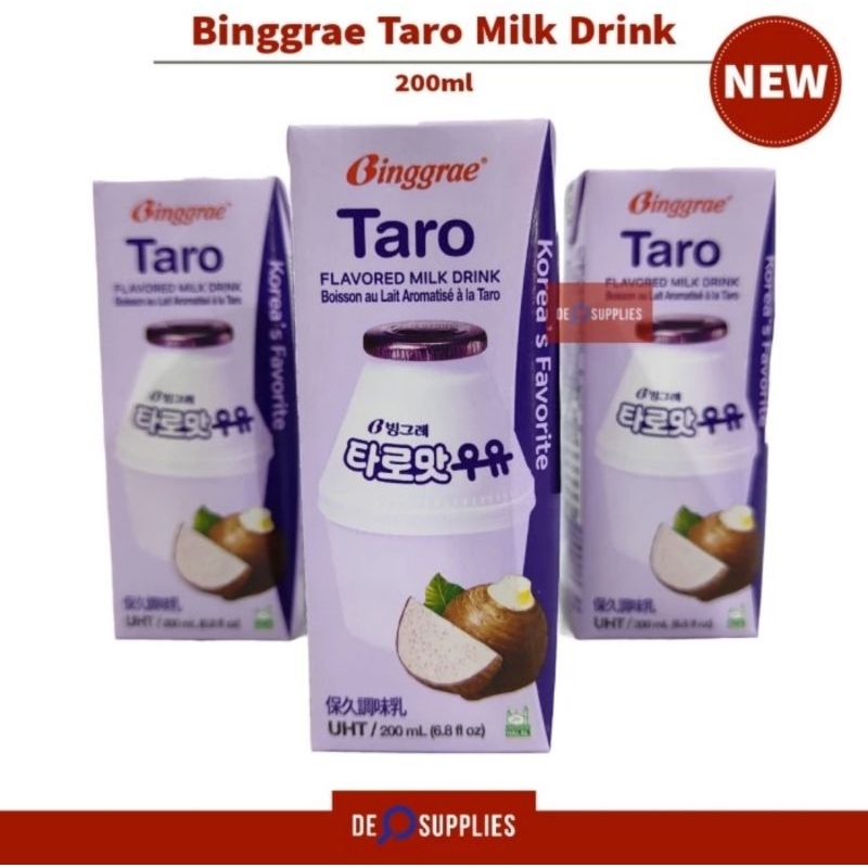 Jual Binggrae Taro Milk 200ml - Susu Korea Hits Viral Rasa Talas ...