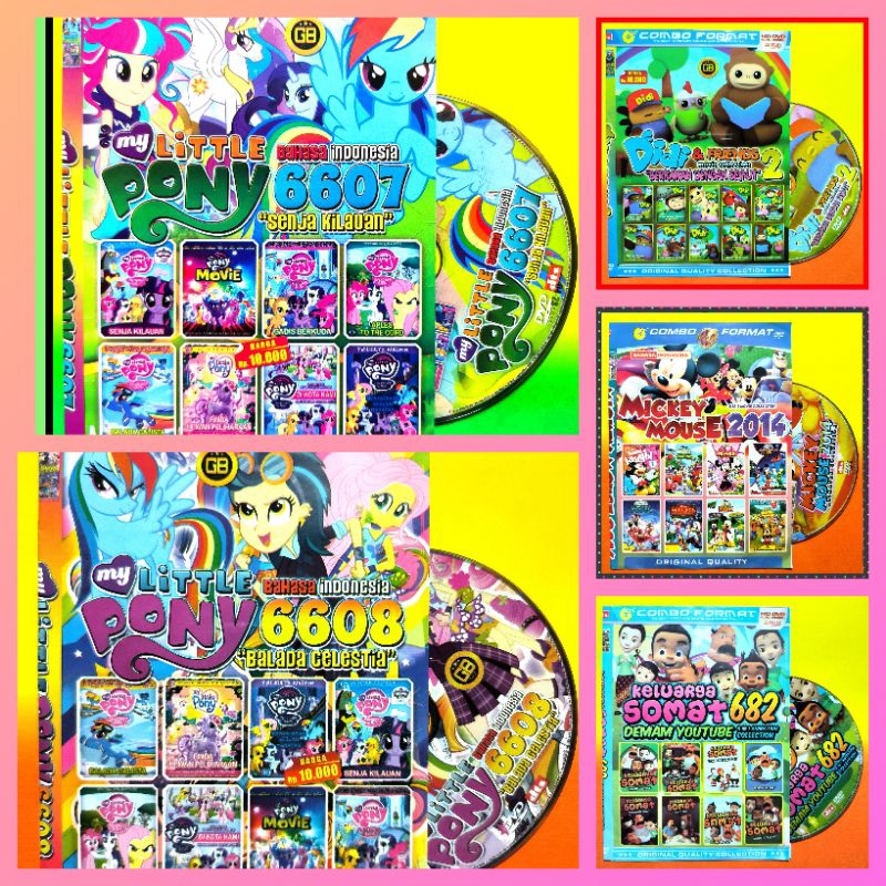 Jual Kaset Film Kartun Anak Koleksi LITTLE PONY - DIDI & FRIENDS - MICKEY MOUSE - KELUARGA SOMAT ...