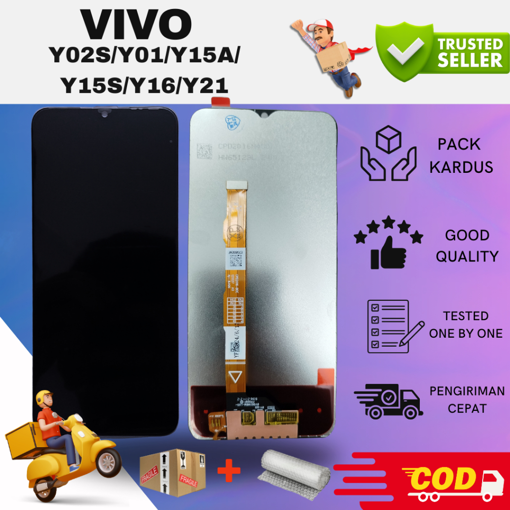 Jual LCD VIVO Y02S/Y01/Y15S/Y16/Y21 ORIGINAL FULLSET TOUCHSCREEN-BERGARANSI | Shopee Indonesia