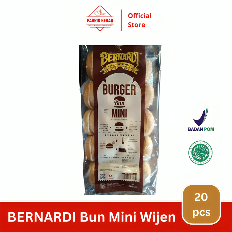 Jual BERNARDI Burger Bun Wijen Isi 20 Pcs - Roti Burger Mini | Shopee ...