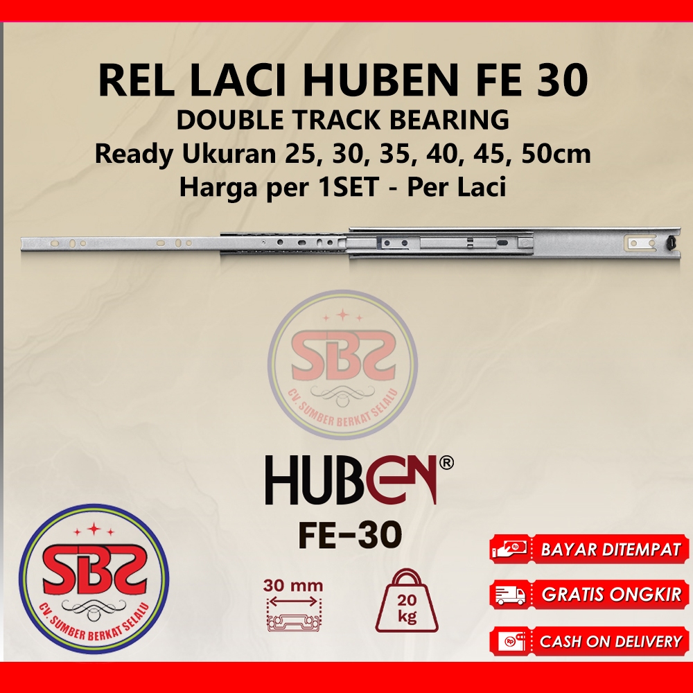 Jual HUBEN - Rel Laci HUBEN FE30 - FE 30 Panjang 25 30 35 40 45 50cm ...