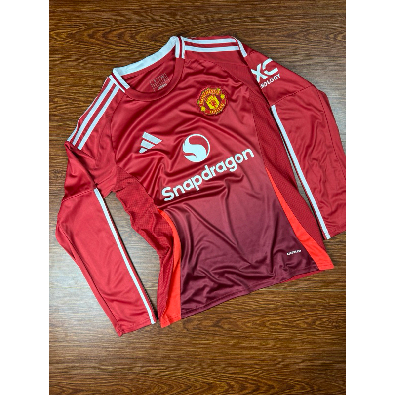 Jual Lengan Panjang Baju Bola MU Home 2024-2025 / Jersey MU / Jersey ...