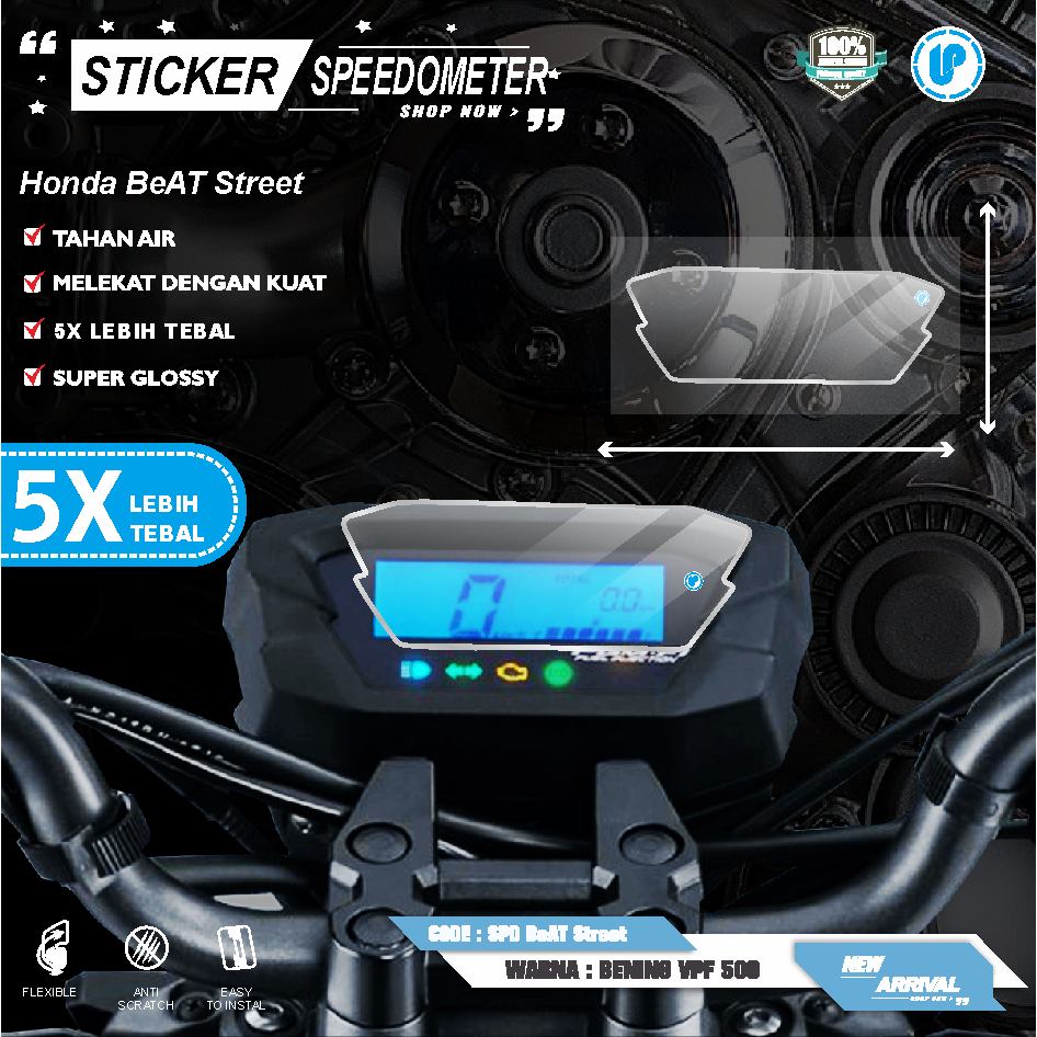 Jual STICKER ANTIGORES SPEEDOMETER HONDA BEAT STREET 2021-2025 | Shopee ...