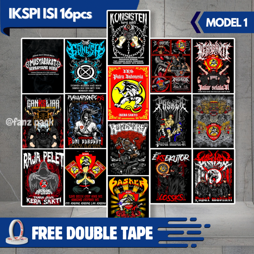 Jual POSTER DINDING IKSPI KERS SAKTI ISI 16pcs UK A5 |POSTER KAMAR ...