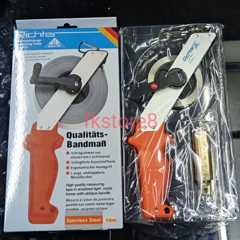 Jual Sounding Tape Richter 10M / Meteran Minyak 10 Meter Richter ...