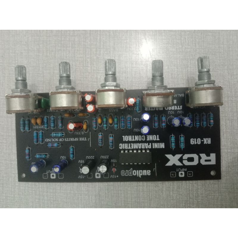 Jual MODUL KIT TONE CONTROL STEREO MINI PARAMETRIC 3 NADA BASS MID ...