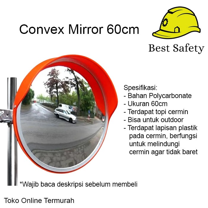 Jual Convex Mirror Outdoor 60cm Cermin Simpang Jalan / Cermin Safety ...