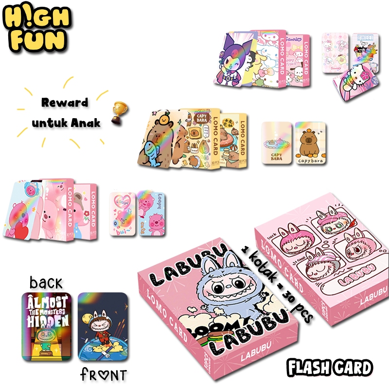 Jual HighFun Photo Card / Lomo Card 30pcs - Labubu, Loopy, Capybara ...