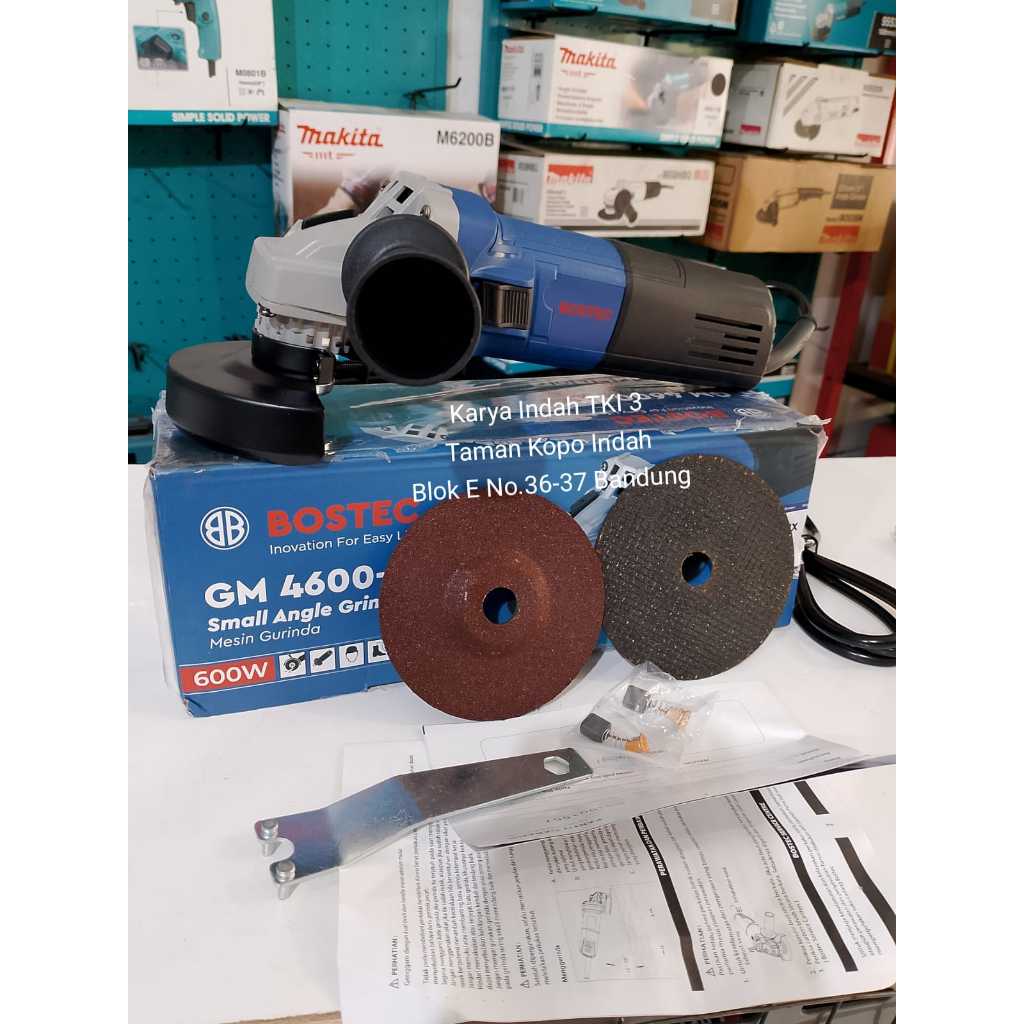 Jual Mesin Gerinda Tangan 4 Inch Angle Grinder Bostec Bocsh GM 4600JX ...