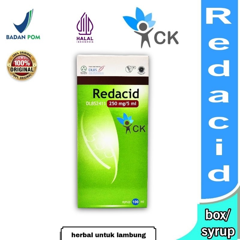 Jual REDACID SYRUP BOTOL 100 ML suplemen herbal kesehatan lambung ...