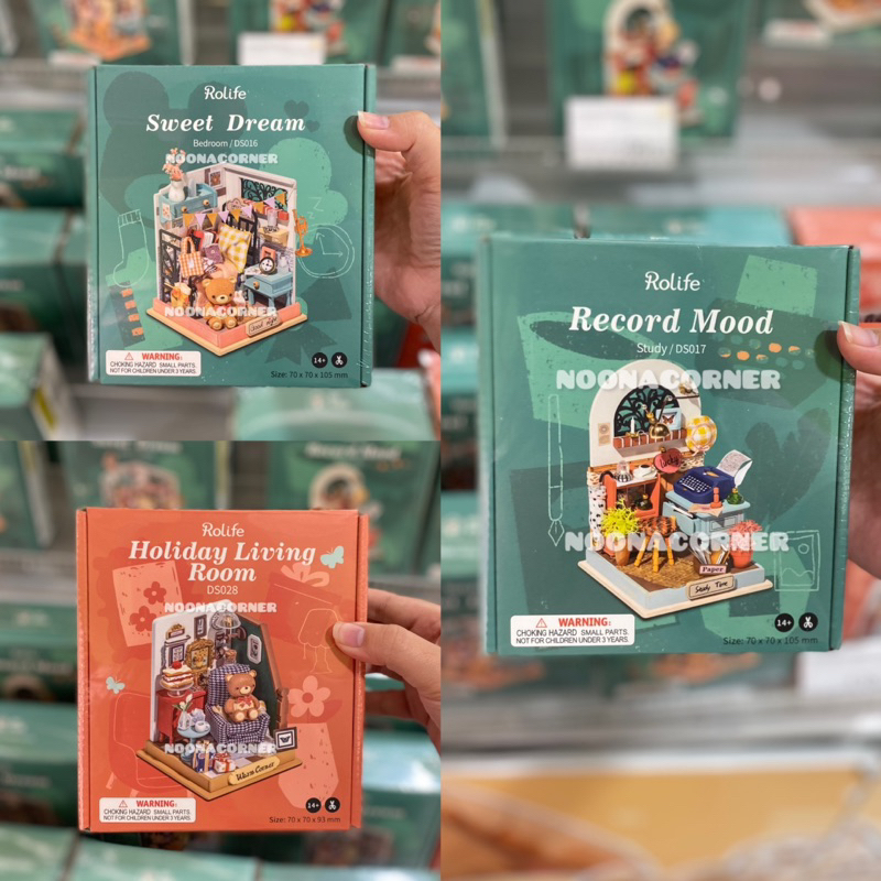 Jual KKV ‼️ Rolife Miniature Little & Warm Space Series (Record Mood / Bedroom / Holiday Living ...