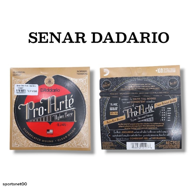 Jual Tali Gitar klasik / Senar Gitar Classic Dadario full set 6 Tali ...