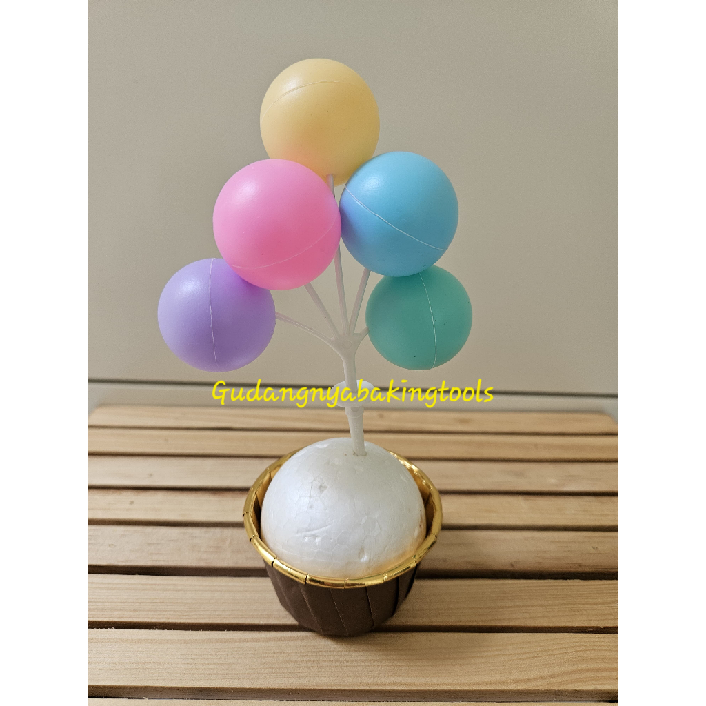 Jual Topper Ballon Plastik Dekorasi Cake Anak Desain Balon | Shopee ...