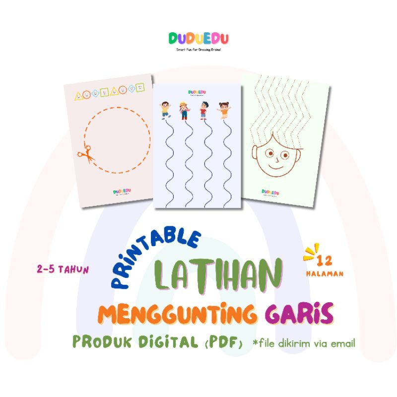 Jual Printable Worksheet Latihan Menggunting Garis (2-5 Tahun) | Shopee ...