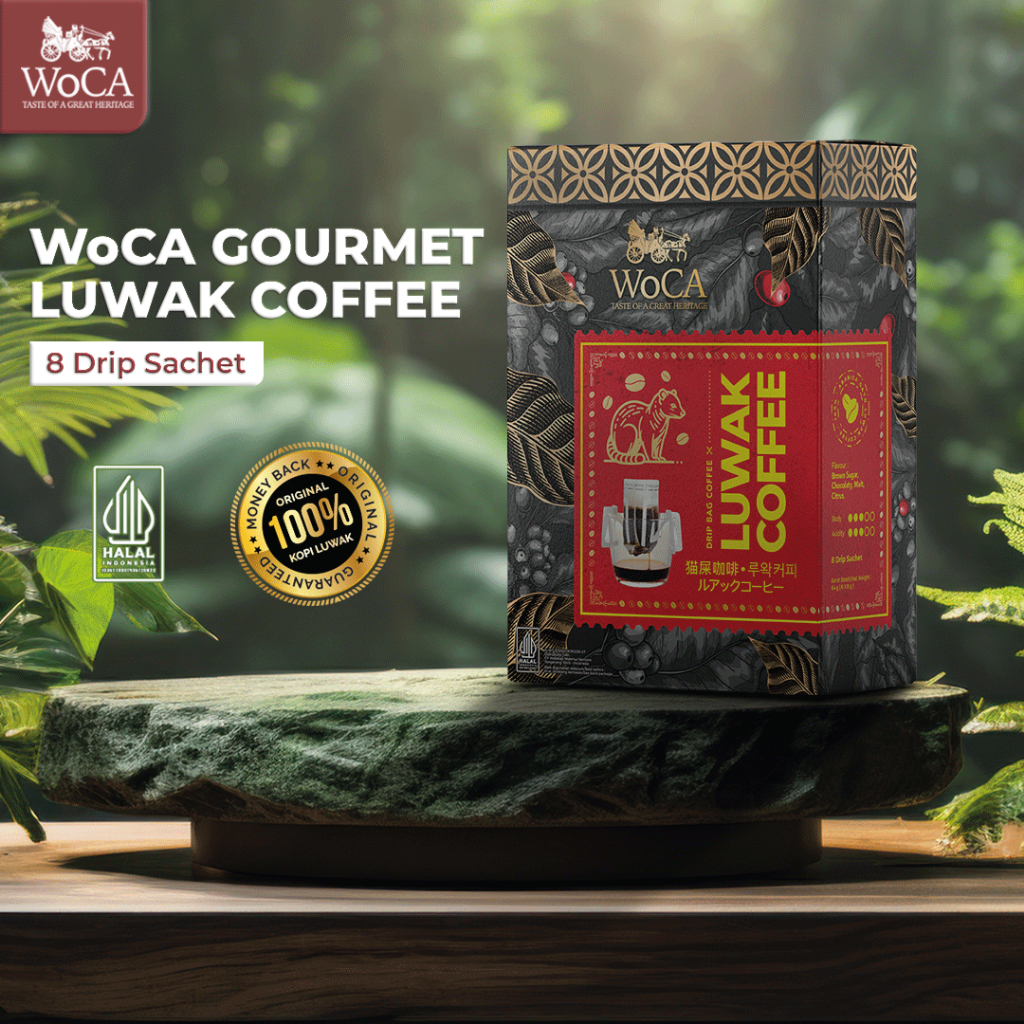 Jual WoCA Gourmet Luwak Coffee 8 Sachet Drip | Shopee Indonesia