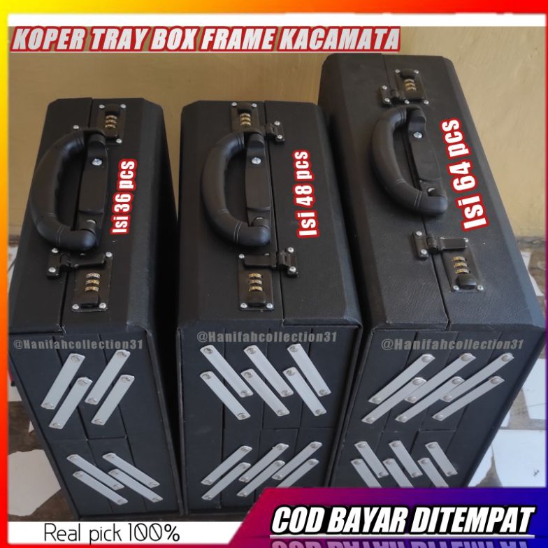 Jual KODE O34V KOPER TRAY BOX FRAME KACAMATA DAYA MUAT 36 48 64 BAHAN ...