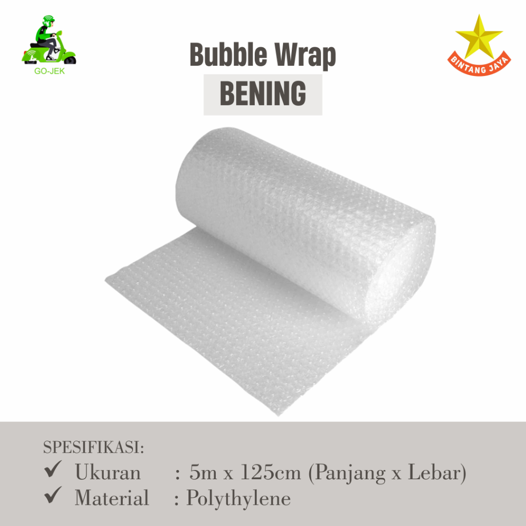 Jual Bubble Putih Susu Biru 5 meter x 125 cm Tebal Jogja Bubble 5m x ...